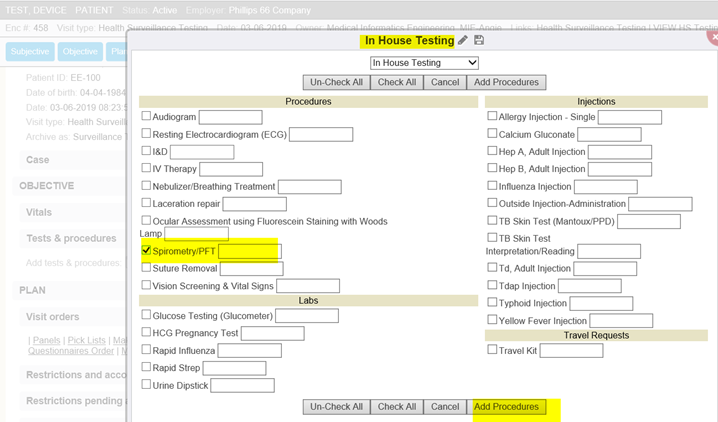 Enterprise Health :: Device Interface - Benson CCS-200 Spirometer
